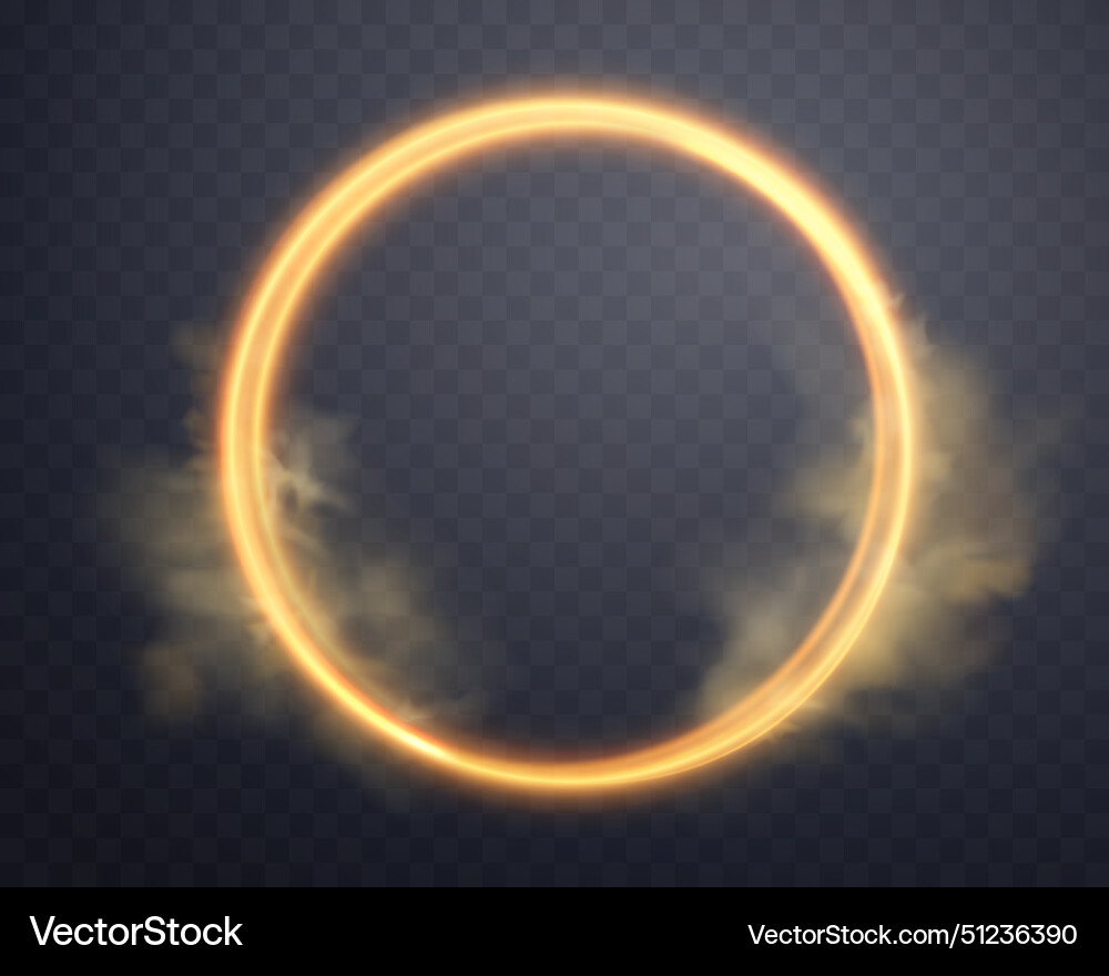 Orange magic ring with glowing particles neon – Royalty-Free Vector ...