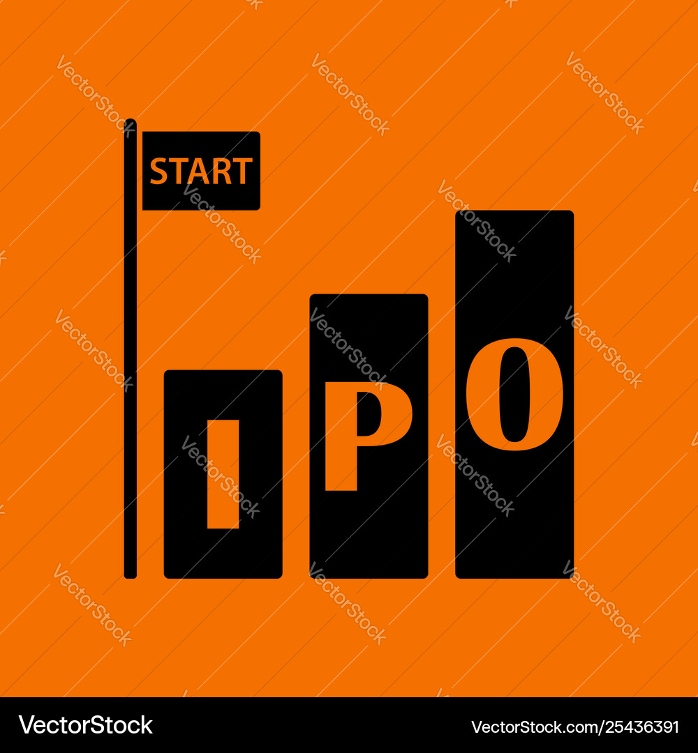 Ipo icon Royalty Free Vector Image - VectorStock