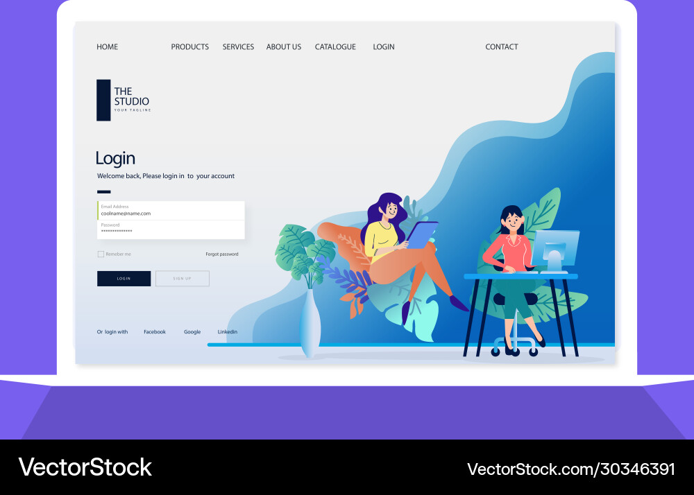 Landing Page Vector Images (over 270,000)
