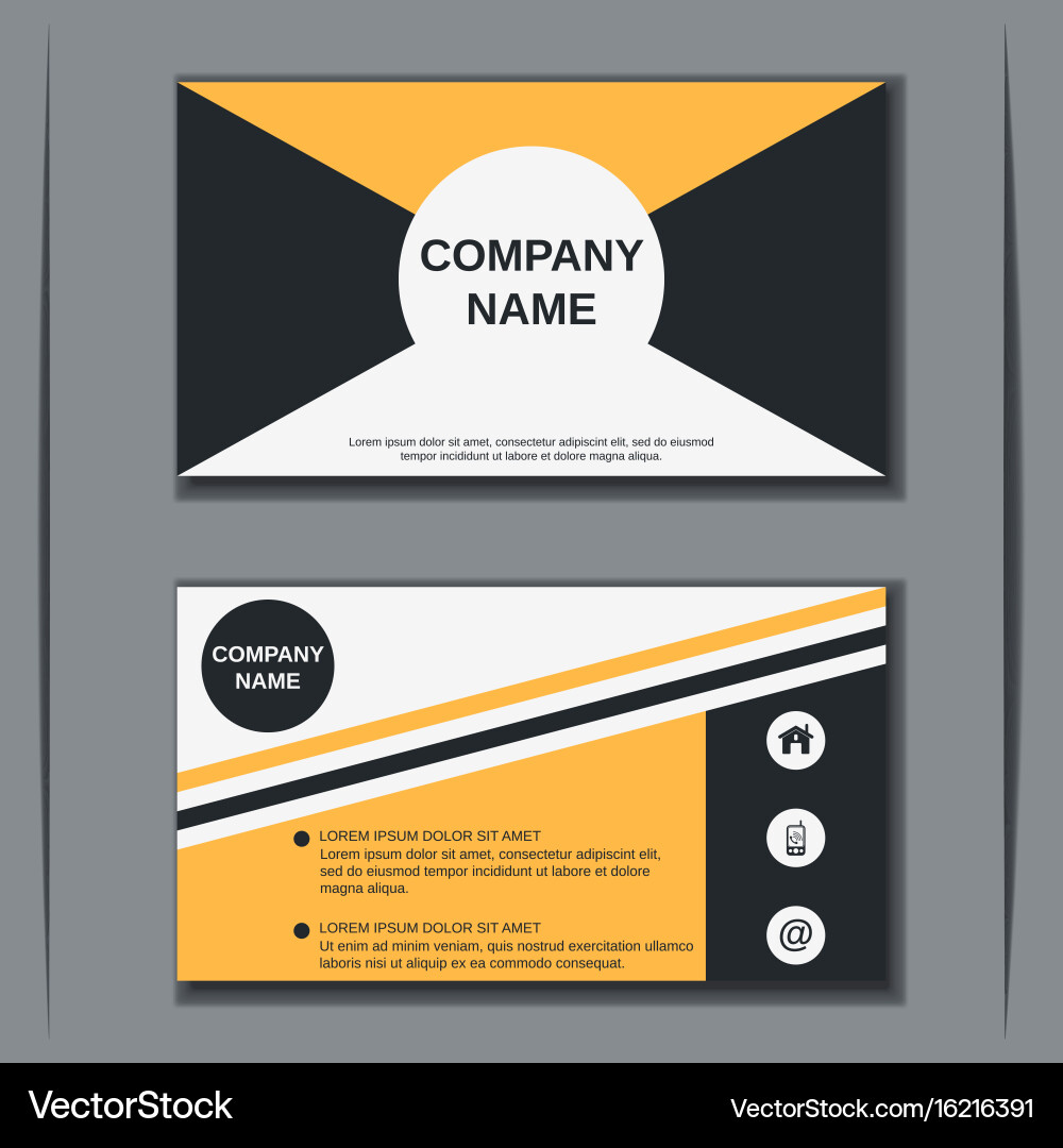 Modern business visiting card design Royalty Free Vector