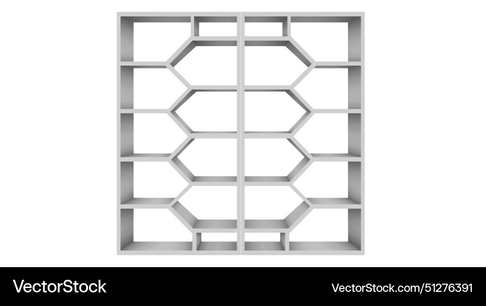 White showcase on the background Royalty Free Vector Image