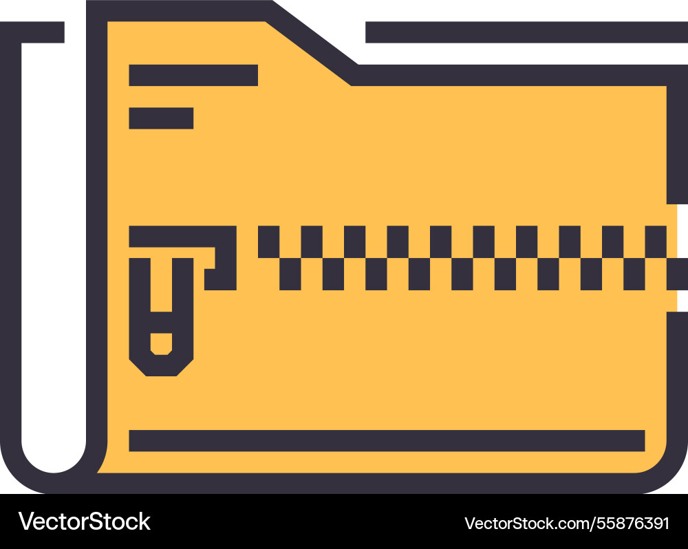 Zip folder Royalty Free Vector Image - VectorStock