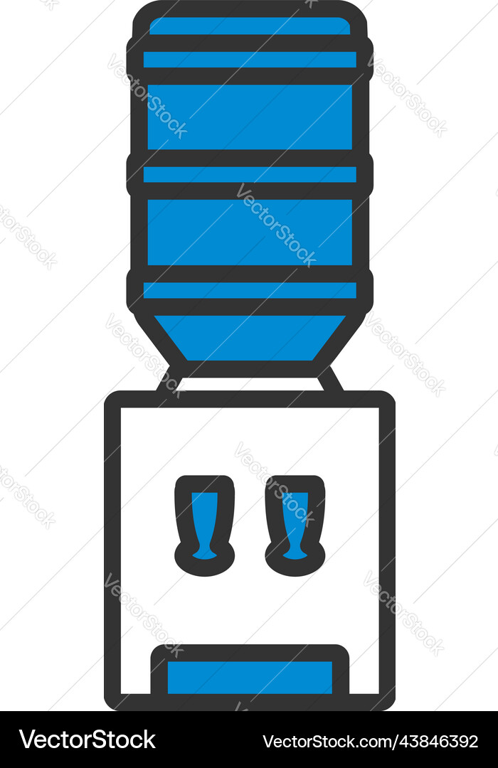 Office water cooler icon Royalty Free Vector Image