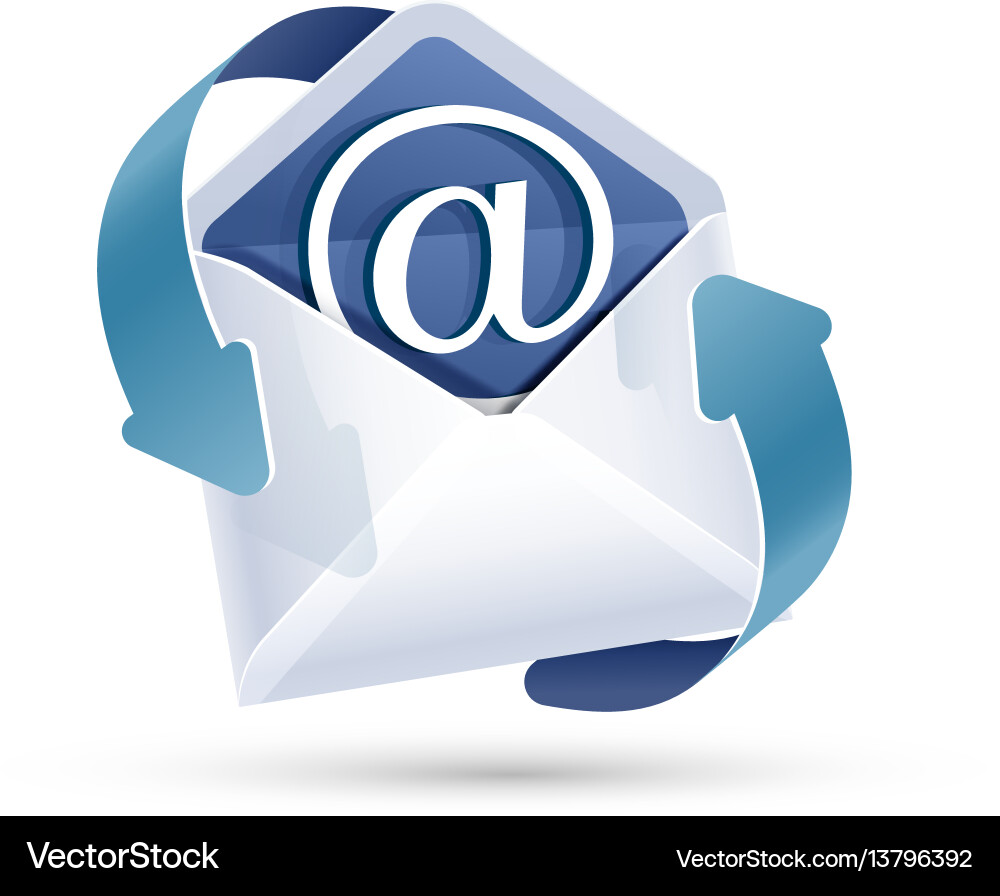 Open email letter Royalty Free Vector Image - VectorStock