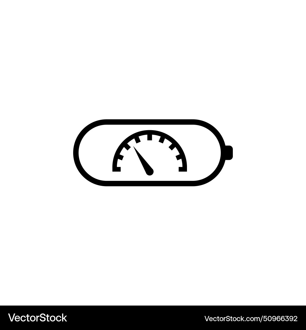 Pressure meter flat icon Royalty Free Vector Image