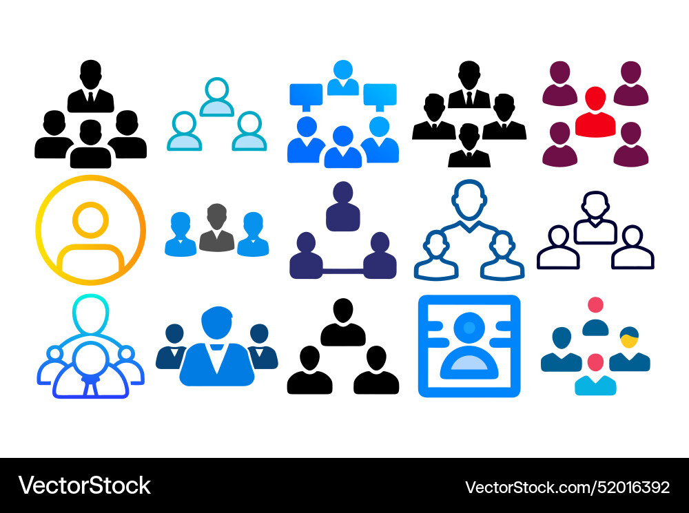 User icons for infographics and presentation – Royalty-Free Vector ...