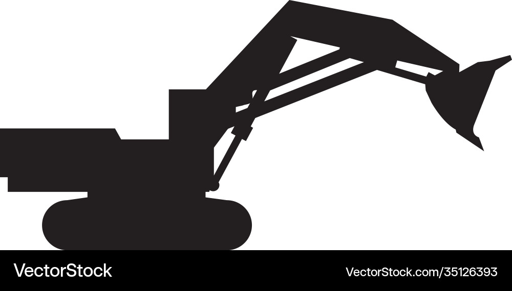 Backhoe Royalty Free Vector Image - VectorStock