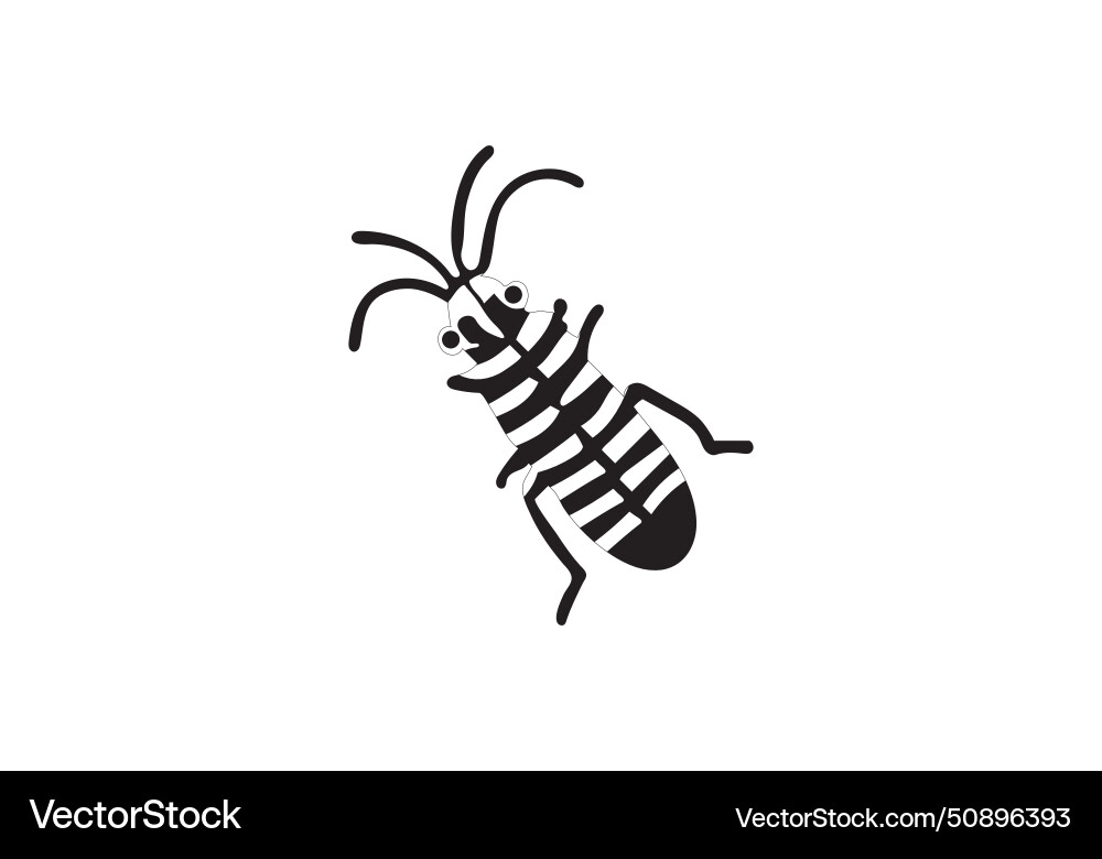 Create minimal style african sugarcane borer icon Vector Image