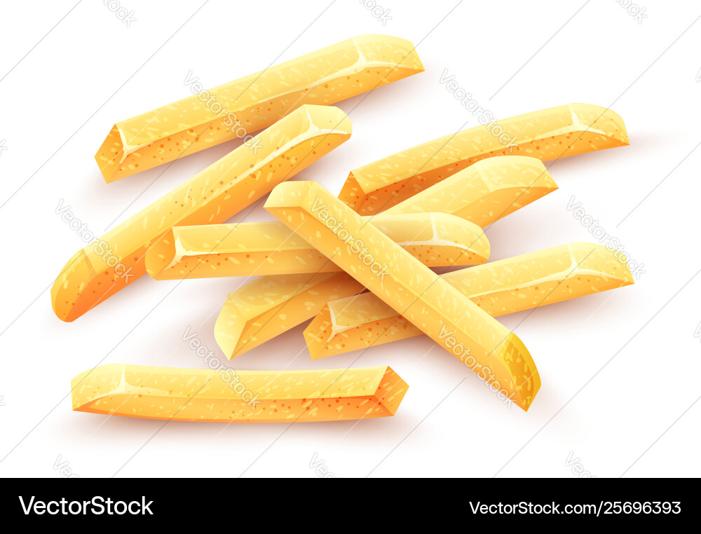 French fries roasted potato Royalty Free Vector Image