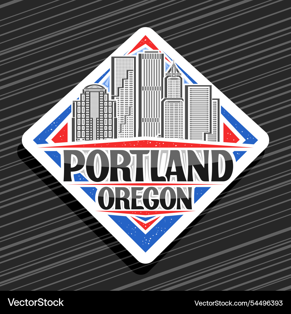 Logo für Portland Lizenzfreies Vektorbild - VectorStock