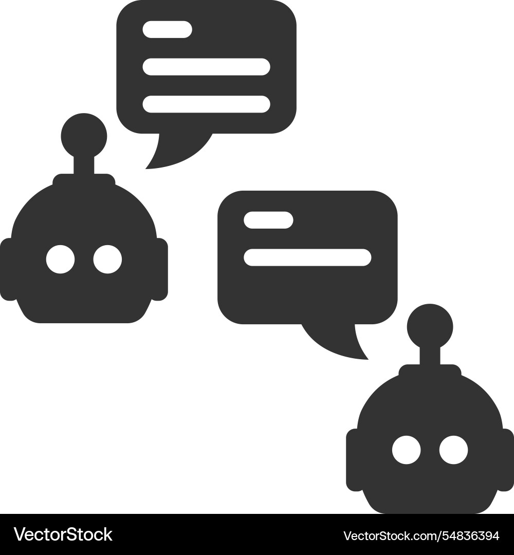Chatbot icon Royalty Free Vector Image - VectorStock