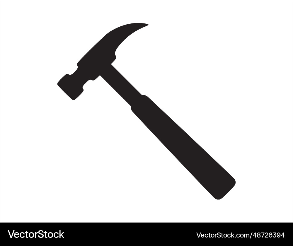 Hammer Silhouette Royalty Free Vector Image - VectorStock