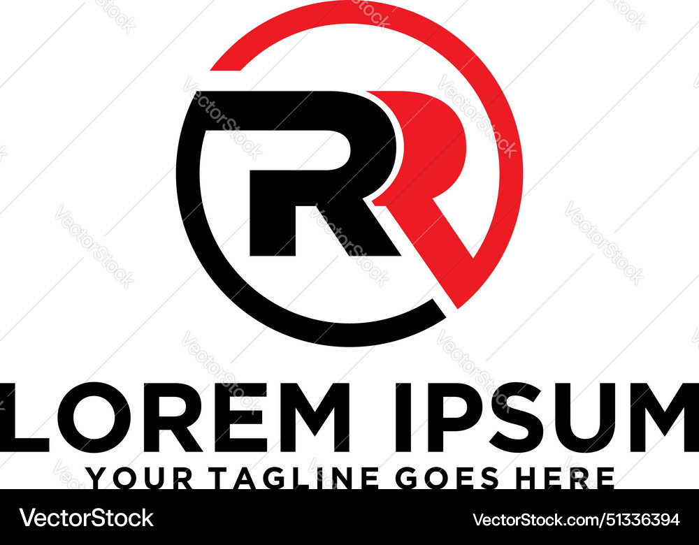 Letter rr modern logo idea Royalty Free Vector Image