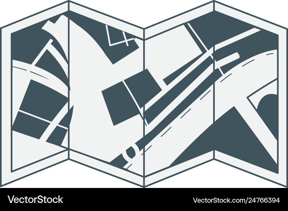 Map location cartoon Royalty Free Vector Image