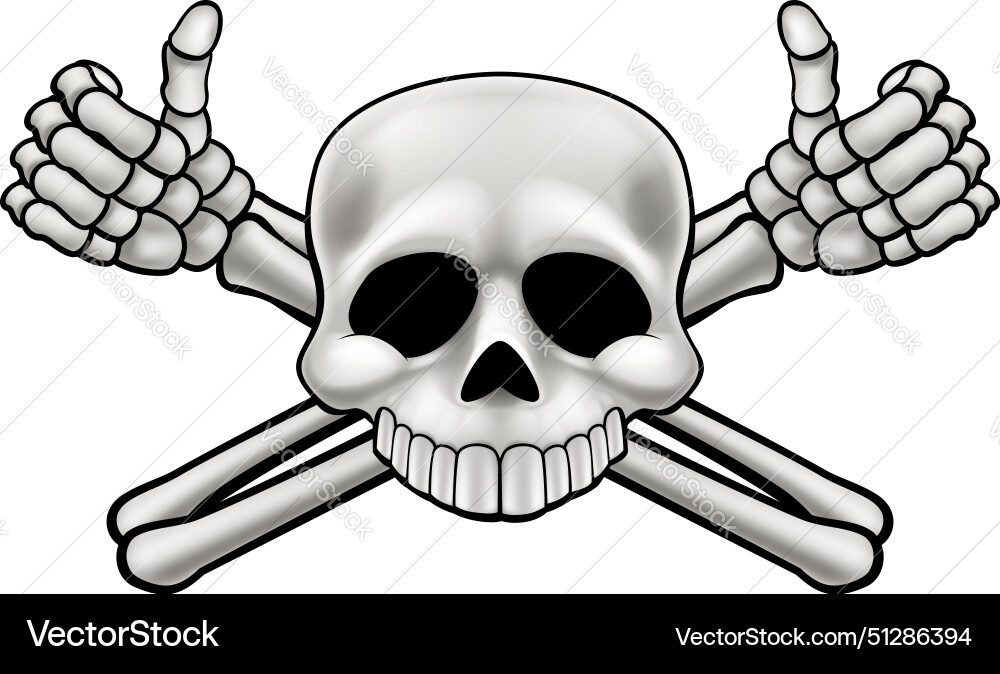 Skull and crossbones Royalty Free Vector Image