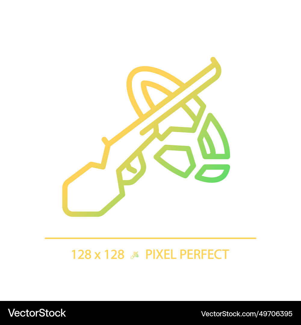 2d thin line pixel perfect simple gradient clay Vector Image