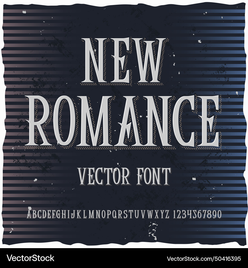 Good handcrafted font for any label design Vector Image