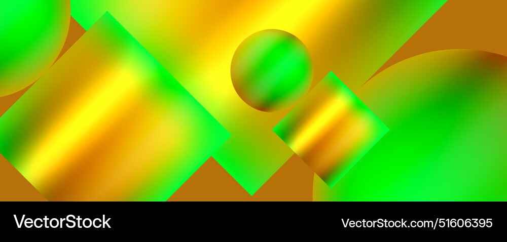 Neon color abstract geometric shapes background Vector Image