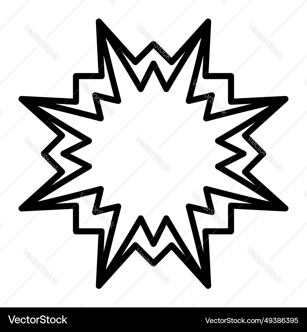 Starburst icon symbol design element Royalty Free Vector
