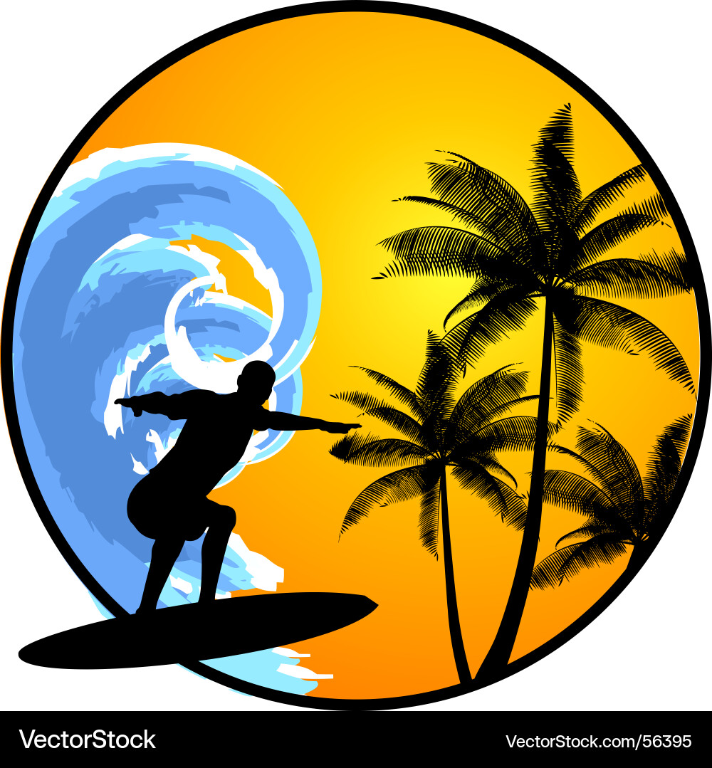 Surfer Royalty Free Vector Image - VectorStock