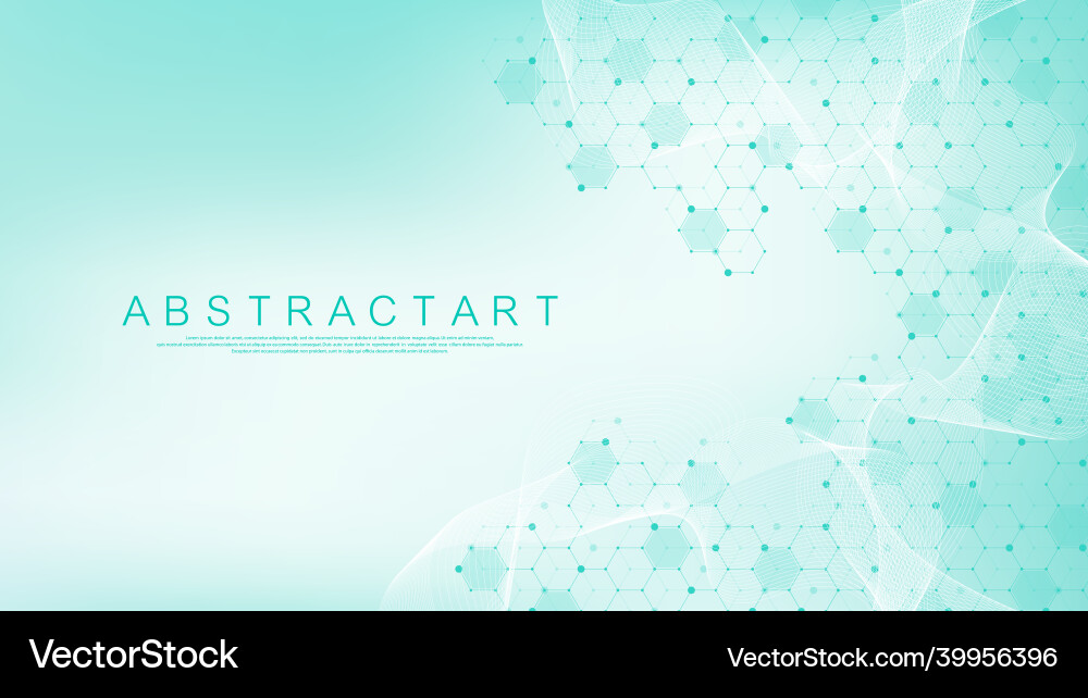 Abstract biology and pharmaceutical technology Vector Image