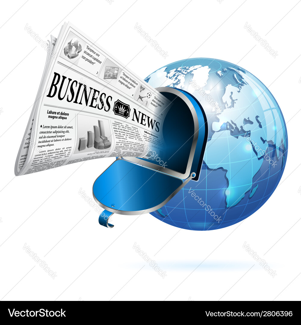 Concept - digital news Royalty Free Vector Image