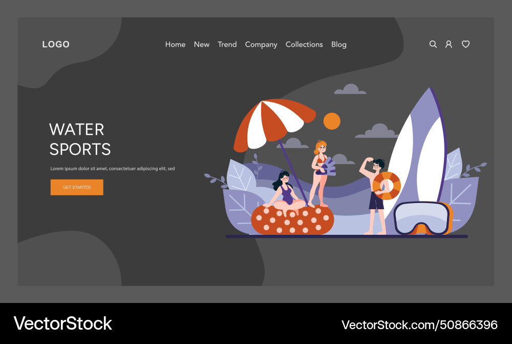 Enthusiasts enjoy sunny beach activities Vector Image