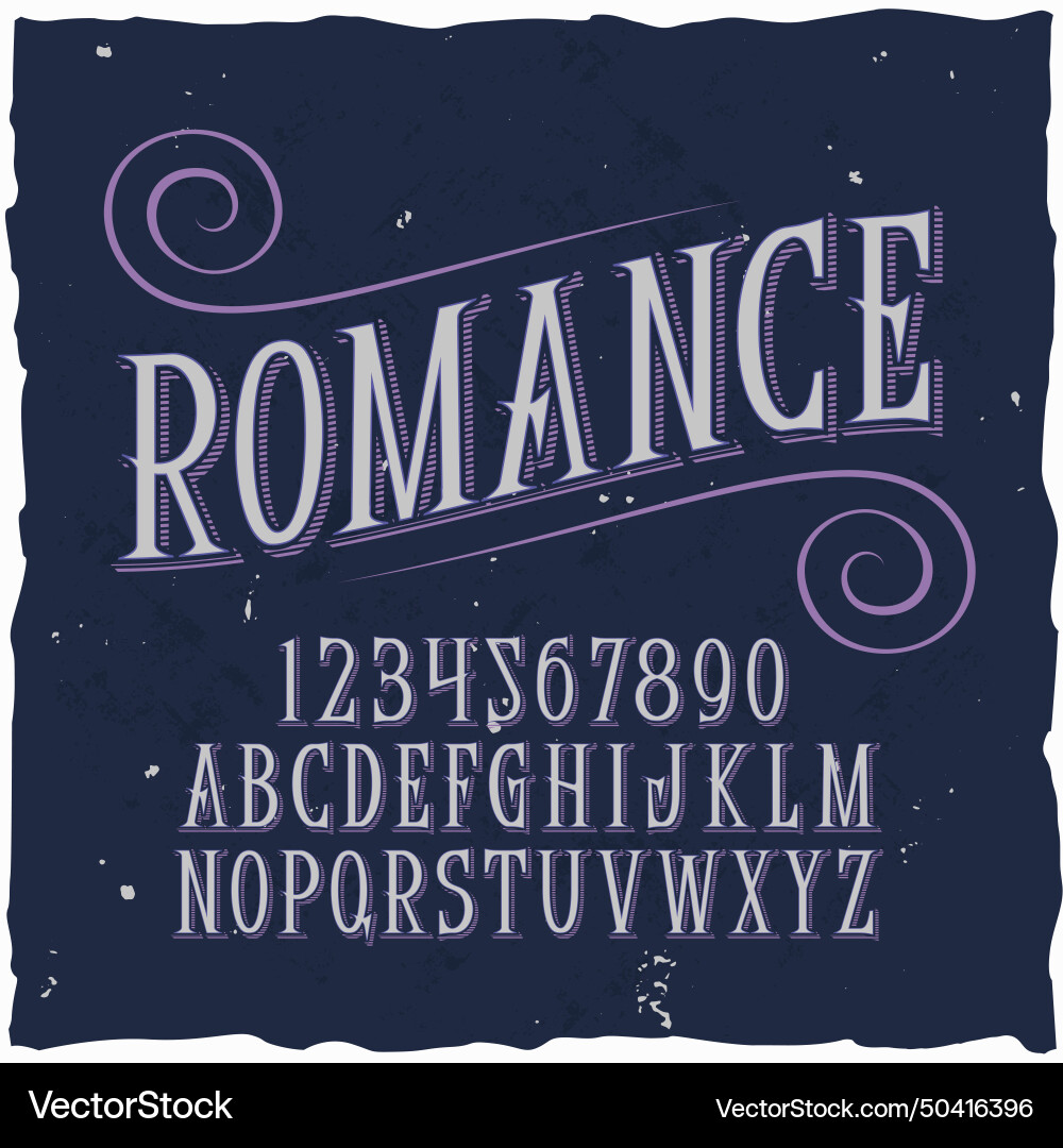 Good handcrafted font for any label design Vector Image