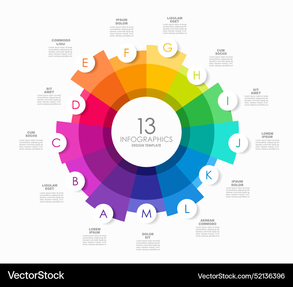 Infographic design template with place Royalty Free Vector