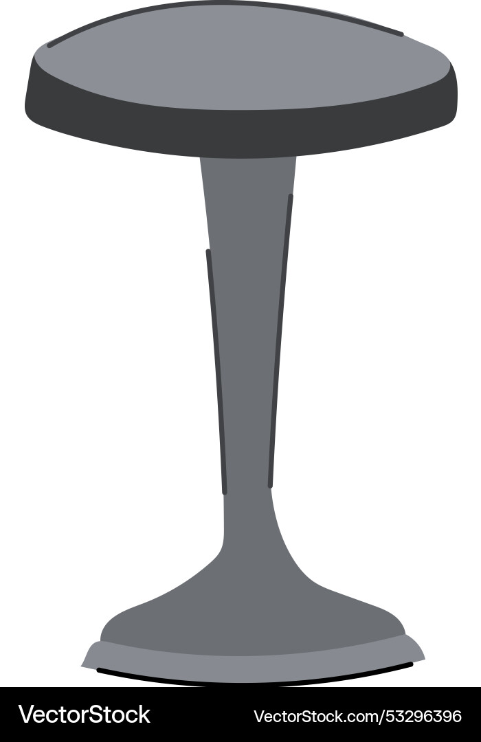 Minimalist metal table cartoon Royalty Free Vector Image