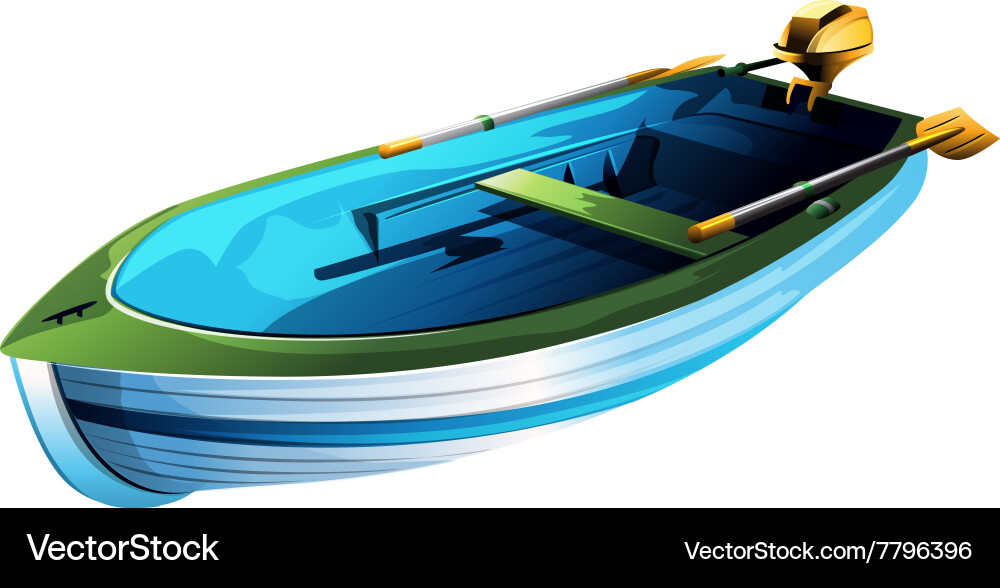 Rowing boat Royalty Free Vector Image - VectorStock