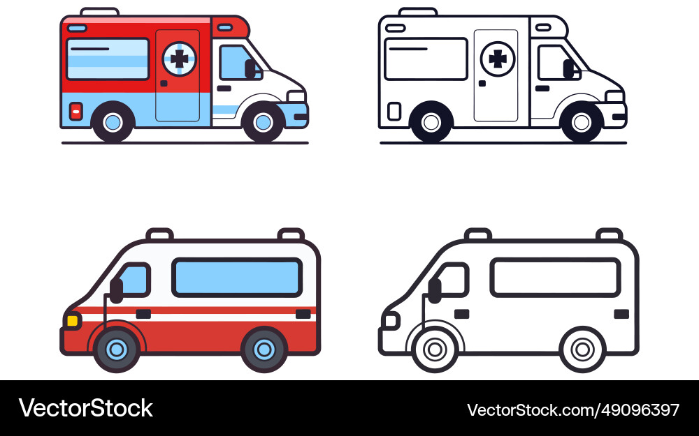 First responder clipart Royalty Free Vector Image
