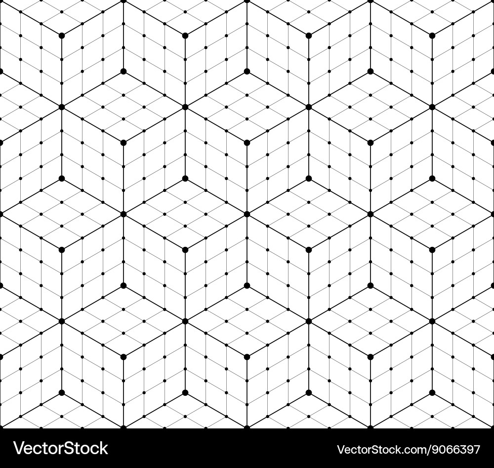 Geometric mesh seamless pattern Royalty Free Vector Image