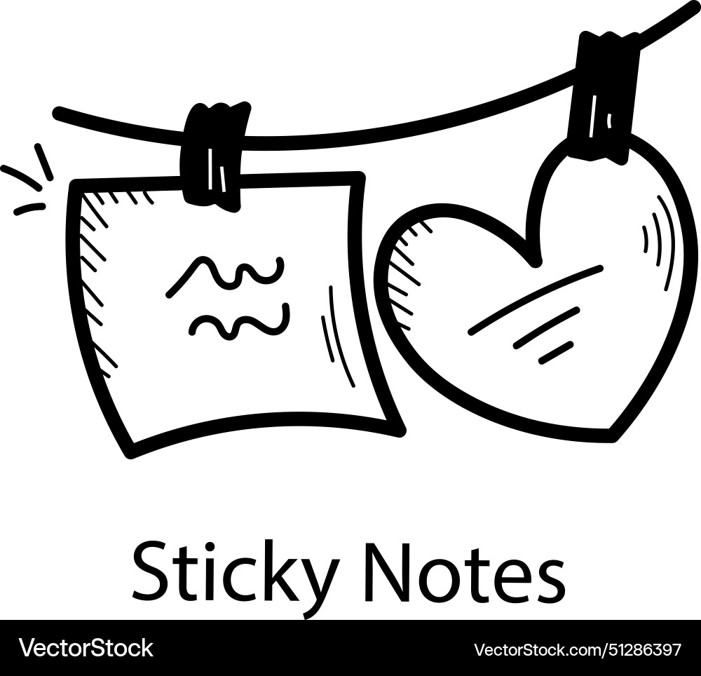 Sticky notes Royalty Free Vector Image - VectorStock