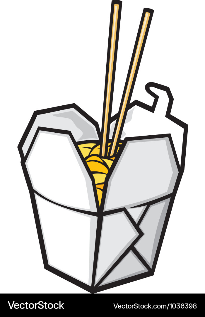 Chinese fast food Royalty Free Vector Image - VectorStock