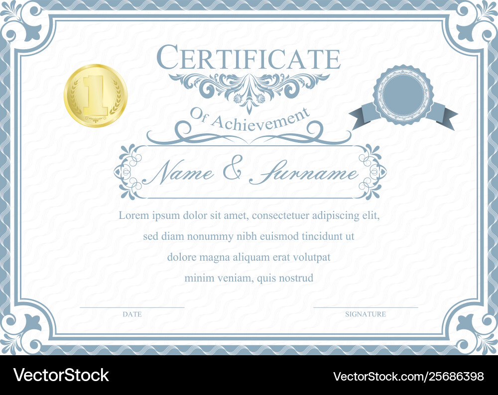 Diploma vintage Royalty Free Vector Image - VectorStock