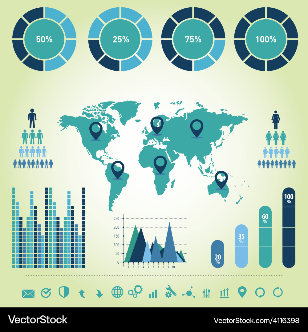 Infographic Royalty Free Vector Image - VectorStock