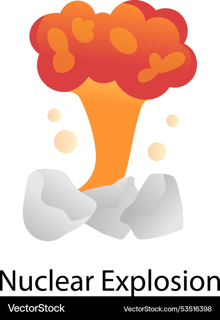 Nuclear explosion Royalty Free Vector Image - VectorStock