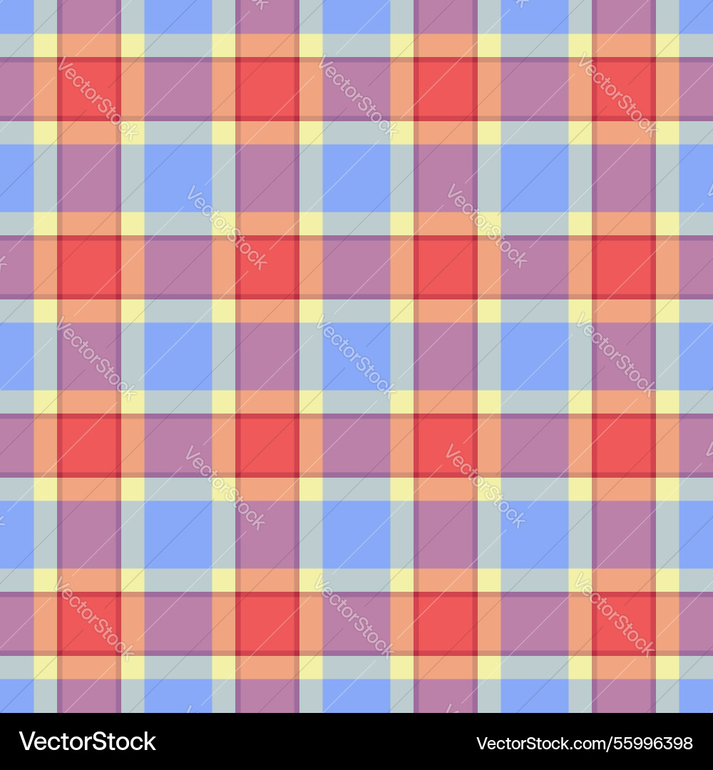 Vibrant pastel plaid pattern perfect for textile Vector Image