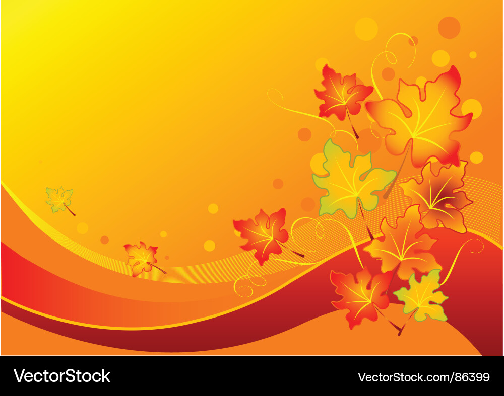 Autumn leaves Royalty Free Vector Image - VectorStock
