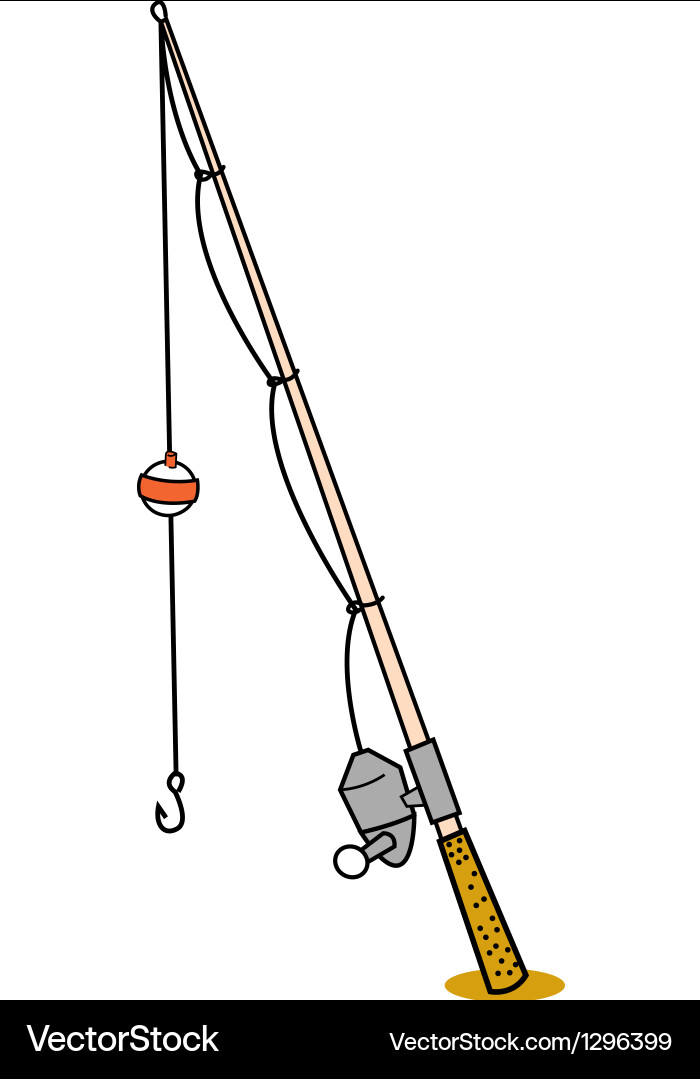 Fishing rod Royalty Free Vector Image - VectorStock
