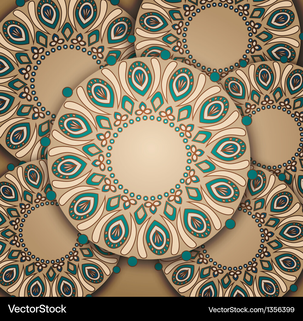 Oriental Pattern Background Royalty Free Vector Image