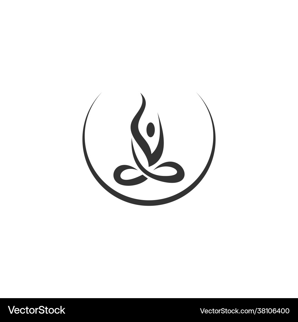 Abstract Yoga Logo Royalty Free Vector Image - VectorStock