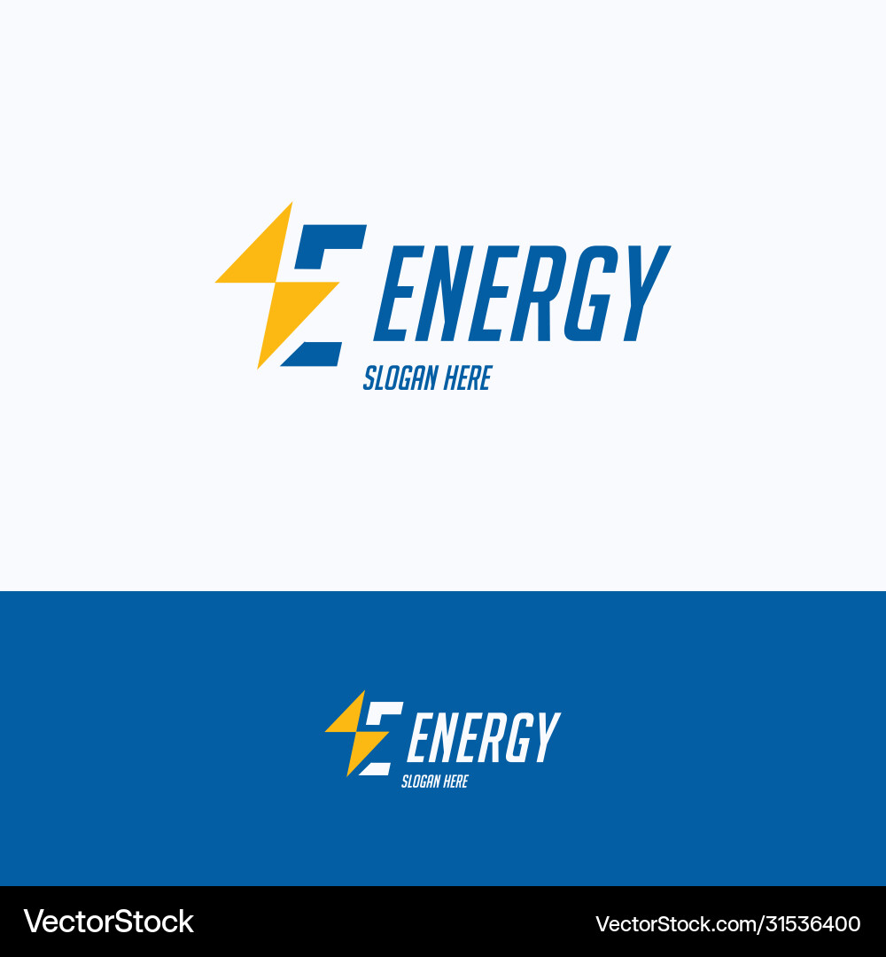 Energy logo Royalty Free Vector Image - VectorStock