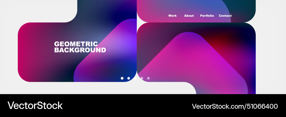 Geometric purple and blue gradient background Vector Image