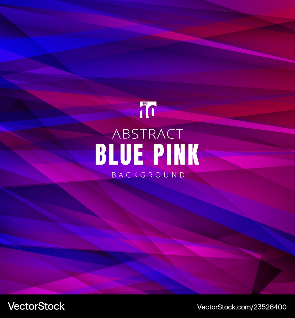 Template blue and pink triangles shapes Royalty Free Vector
