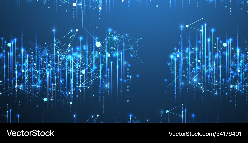 Big Data Futuristic Technology Light Design Datum Vector Image