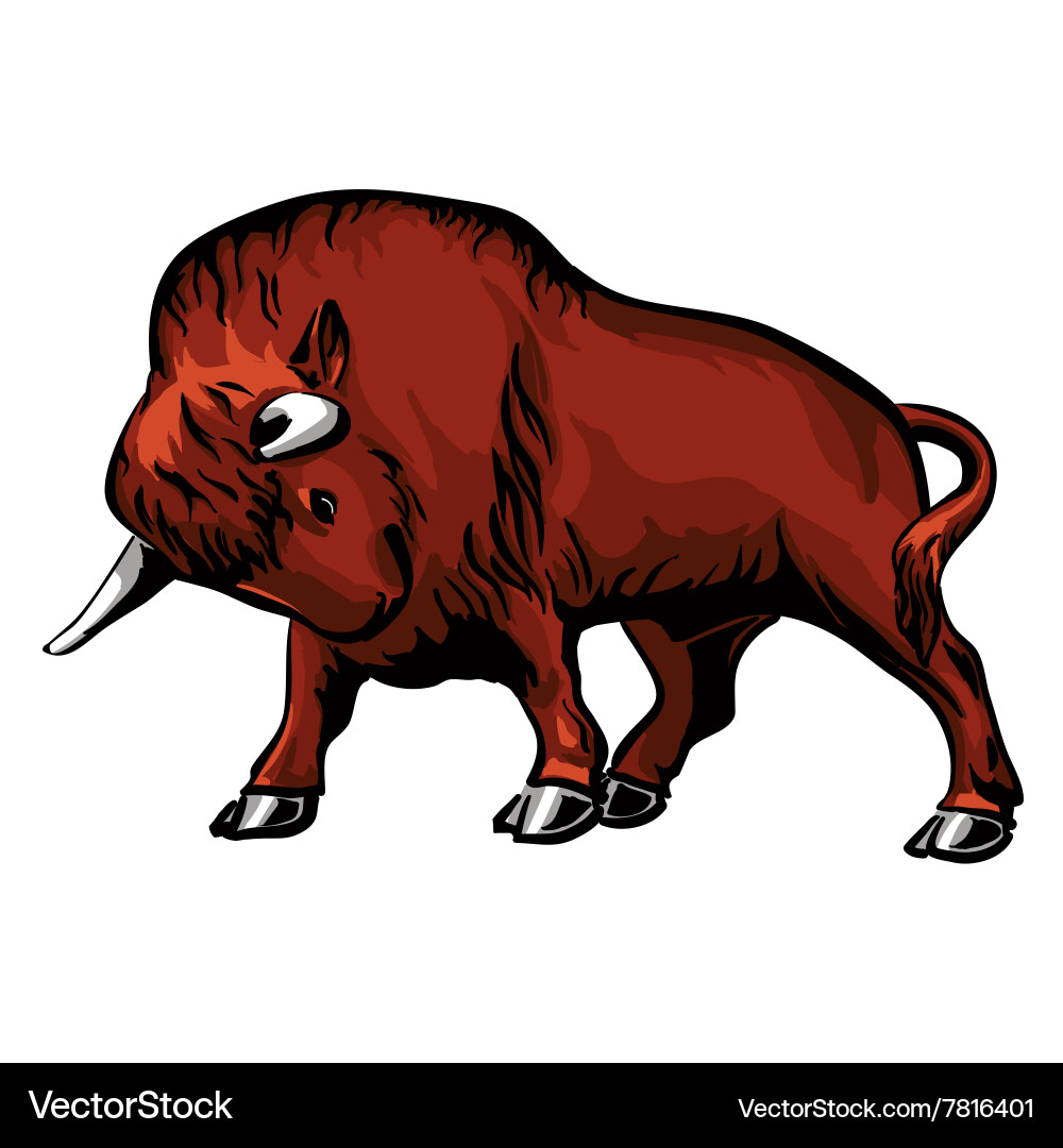 Bison Royalty Free Vector Image - VectorStock