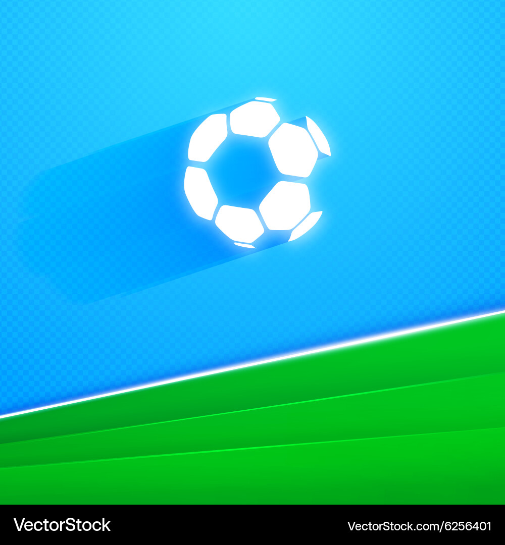 Flying soccer ball Royalty Free Vector Image - VectorStock
