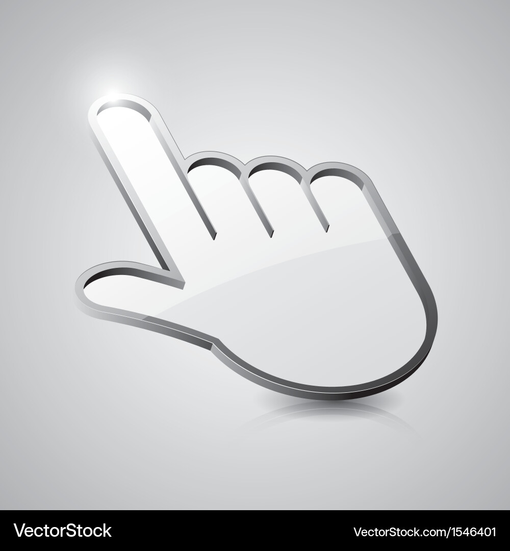 Hand Cursor Lizenzfreies Vektorbild - VectorStock